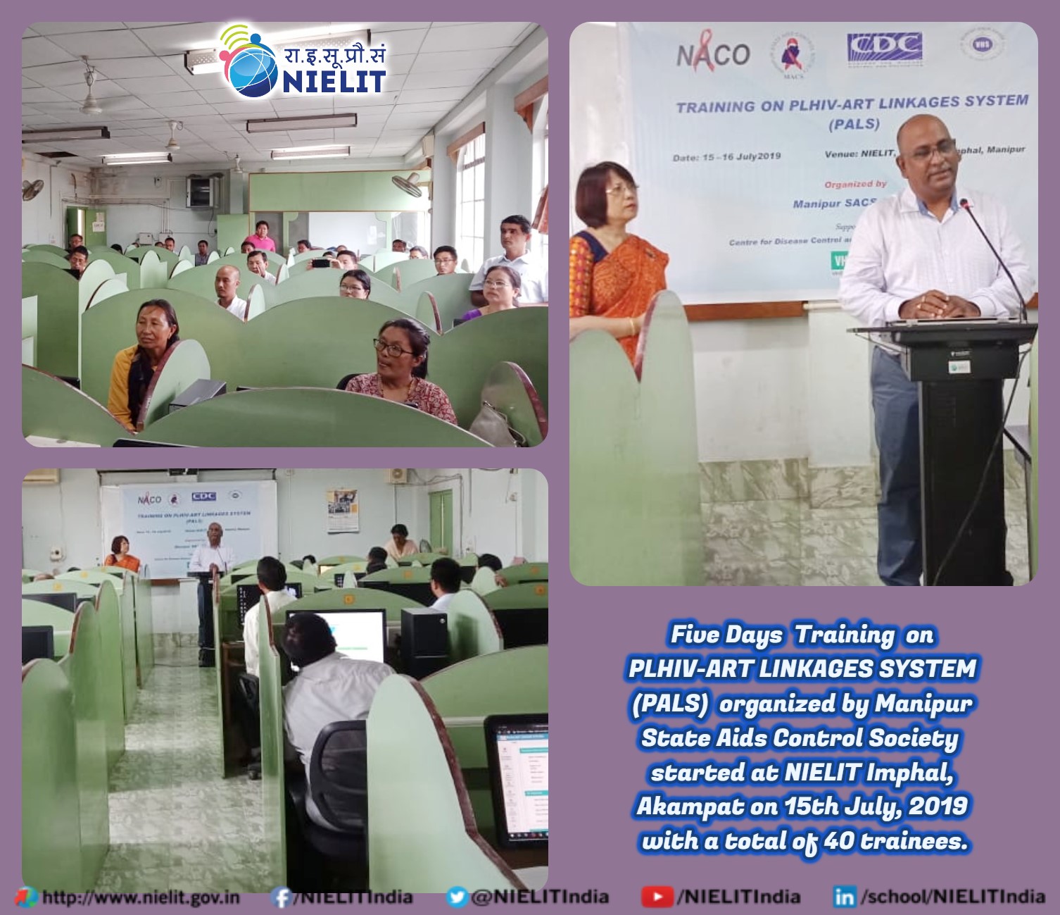 Five Days Training Programme on PLHIV-ART LINKAGES SYSTEM (PALS ...