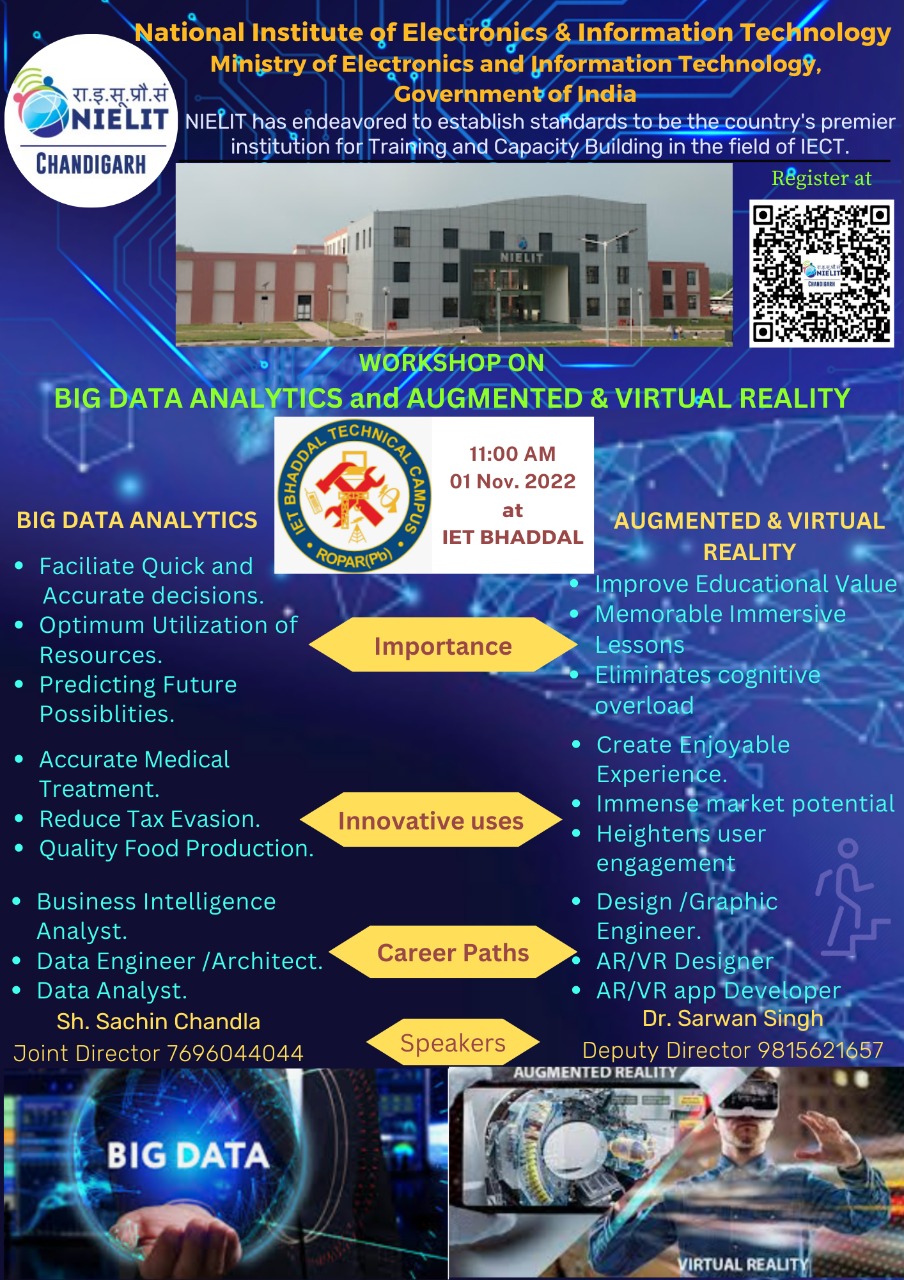 Seminar on “BIG DATA ANALYTICS and Augmented and Virtual reality (AVR ...