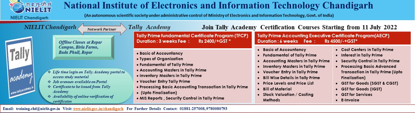 Tally banner.jpg | Government of India : National Institute of ...