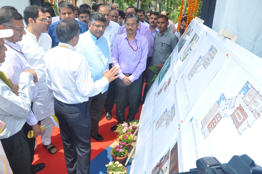 Foundation Stone Laying Ceremony of NIELIT HQ Building at Dwarka, New ...