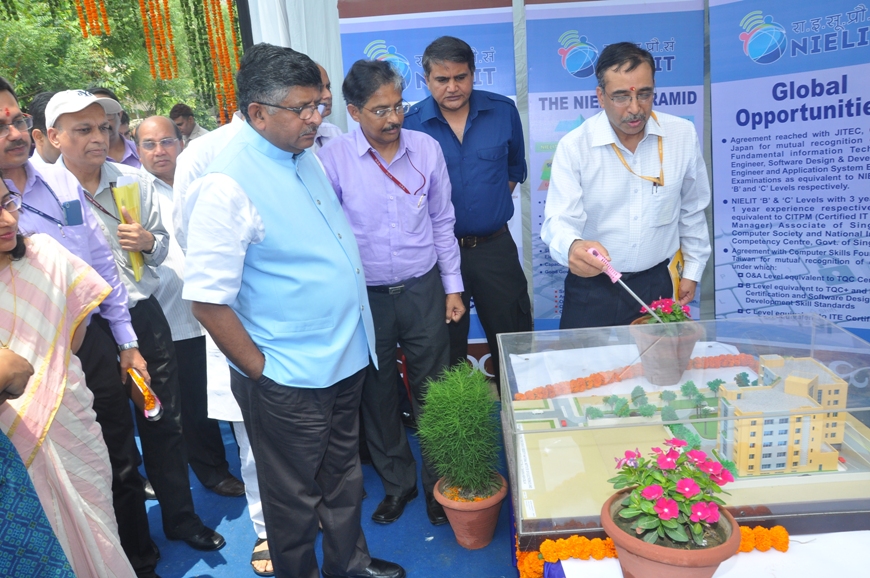 Foundation Stone Laying Ceremony of NIELIT HQ Building at Dwarka, New ...