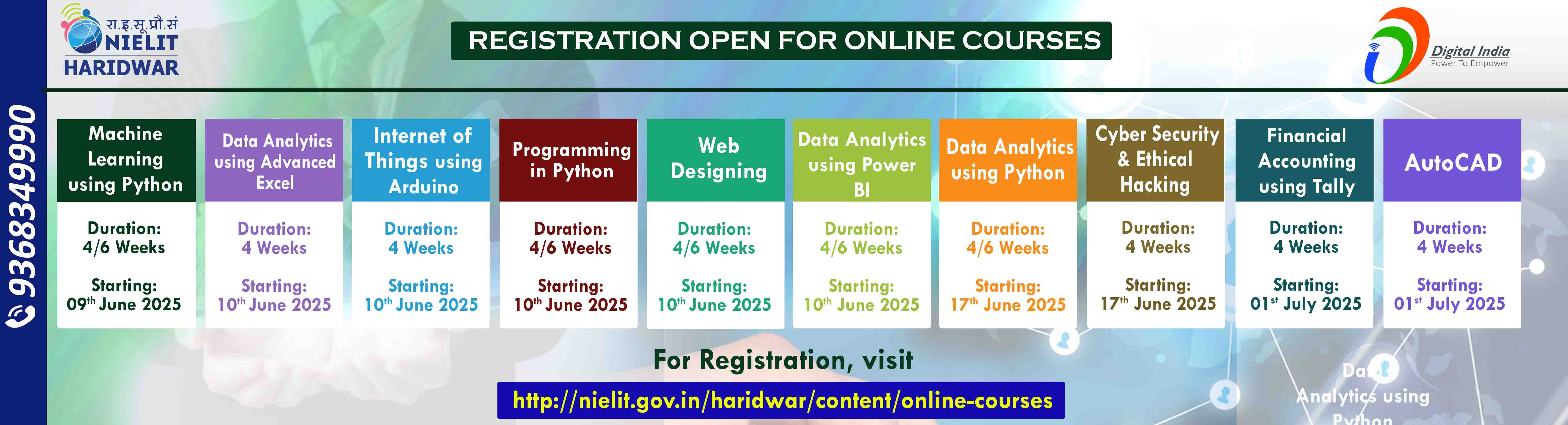 NIELIT Haridwar Online Courses | Government of India : National ...