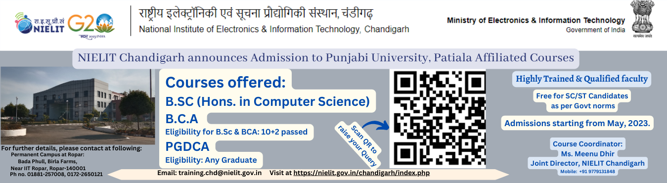 Formal courses nielit chd 2023-24 banner.png | Government of India ...