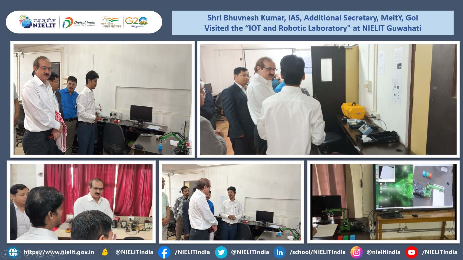 Demonstration of newly setup "Internet of Things and Robotic Lab" at ...