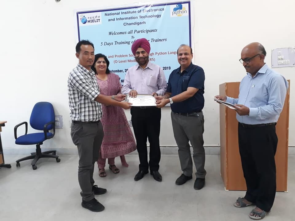 Training of Master Trainers on "Programming and Problem Solving through ...