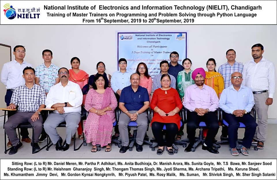 Training of Master Trainers on "Programming and Problem Solving through ...