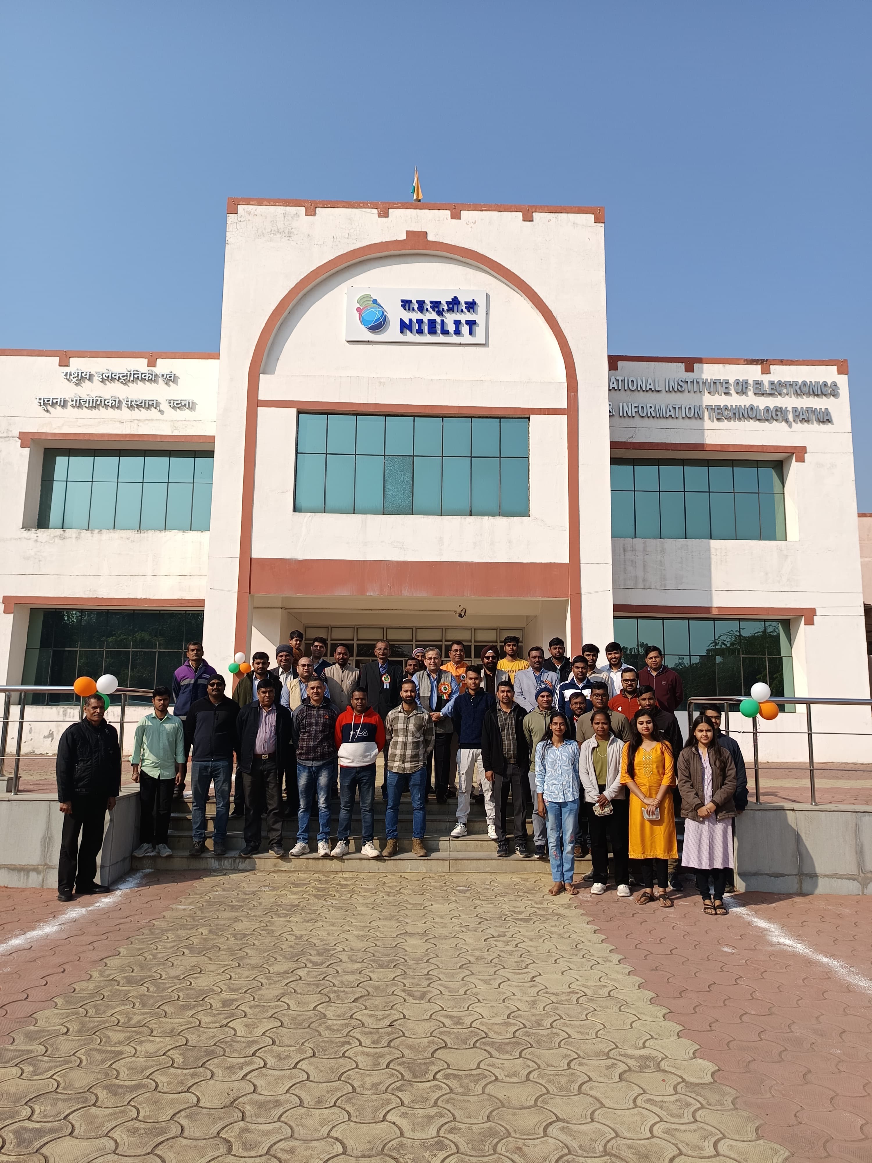 The 76ᵗʰ Republic Day is being celebrated at NIELIT Patna on 26.01.2025 ...