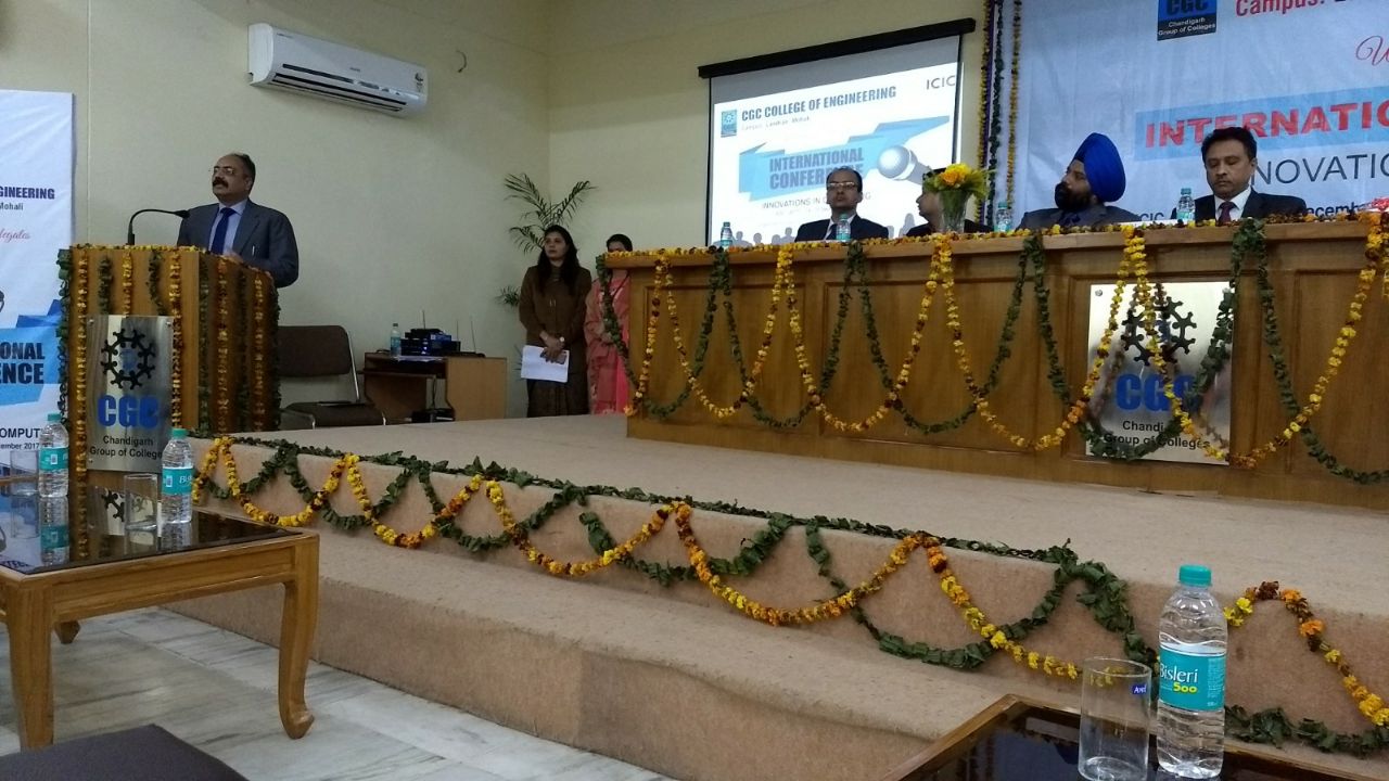 Sh Deepak Wasan, Director Incharge invited as Chief Guest at ICIC2017 ...