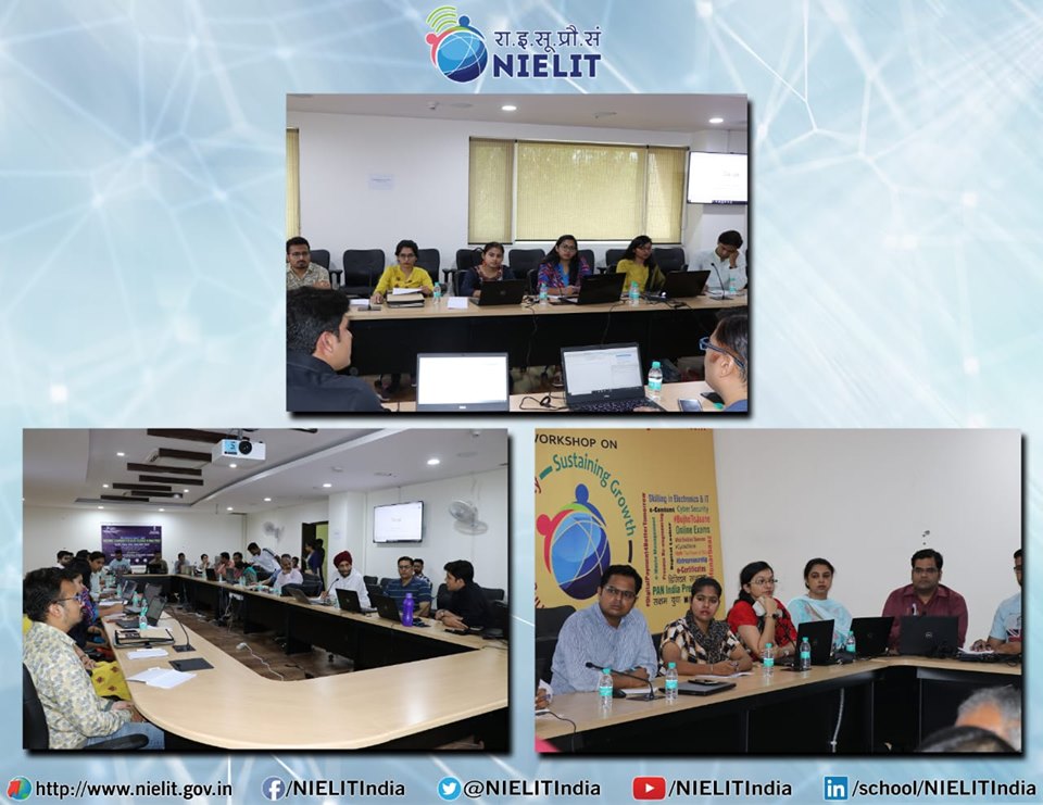 NIELIT Delhi organized a 3 day workshop (23-25th May, 2019) on Machine ...